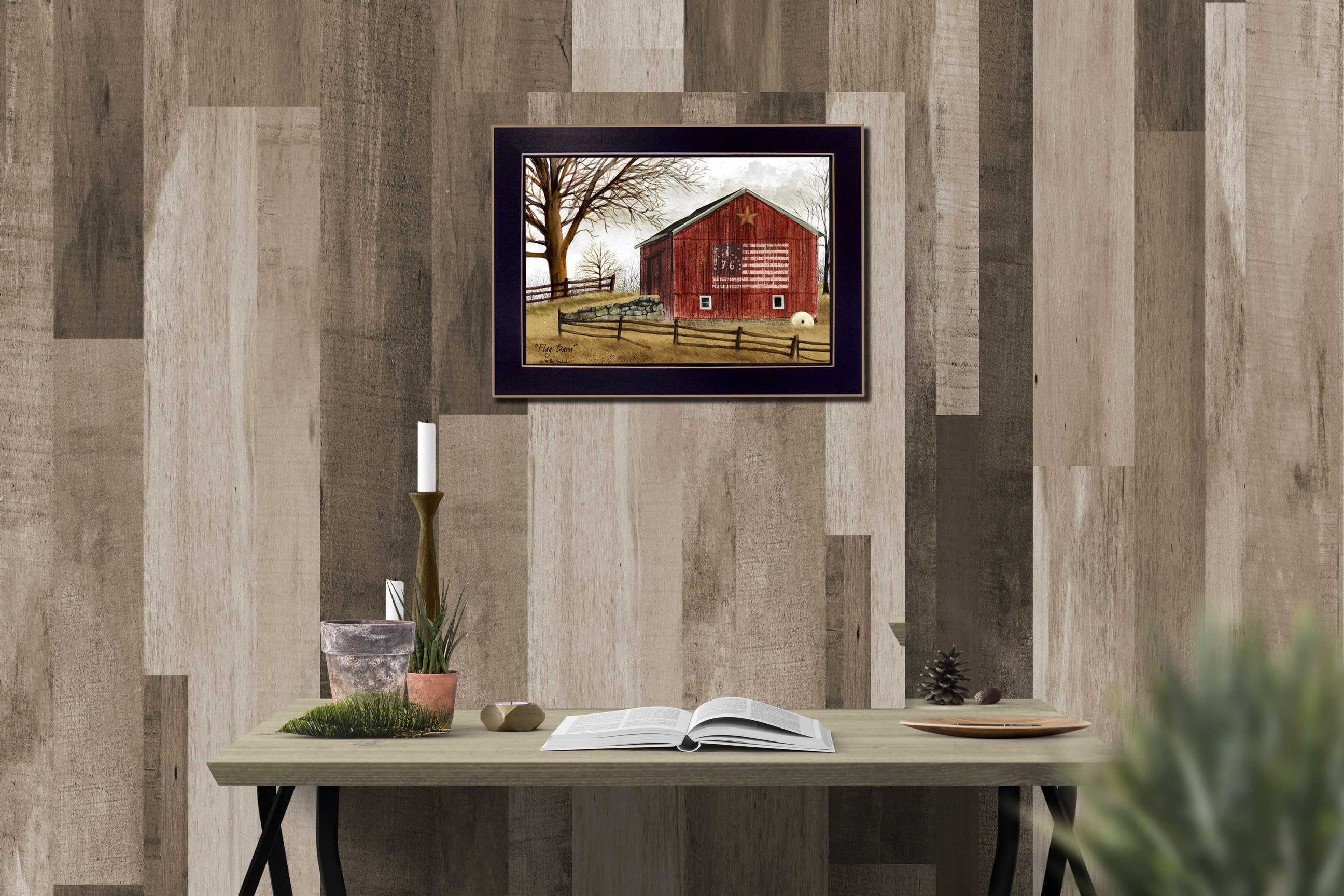 Rosalind Wheeler "Flag Barn" By Billy Jacobs, Printed Wall Art, Ready ...