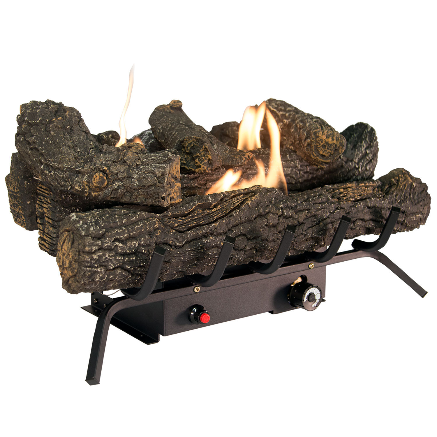 Comfort Glow Propane or Natural Gas Vent Free Black Forest Log Set ...