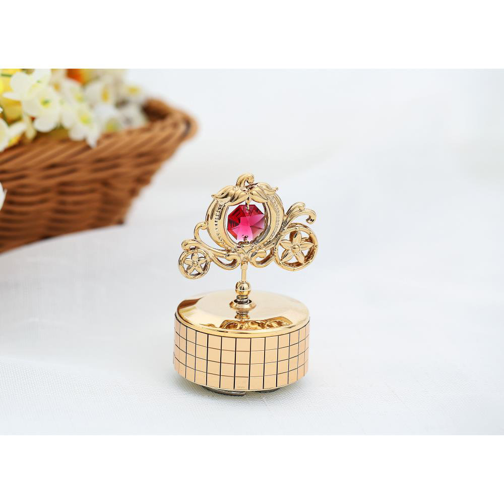 Matashi Crystal Princess Carriage Love Story Decorative Music Box | Wayfair