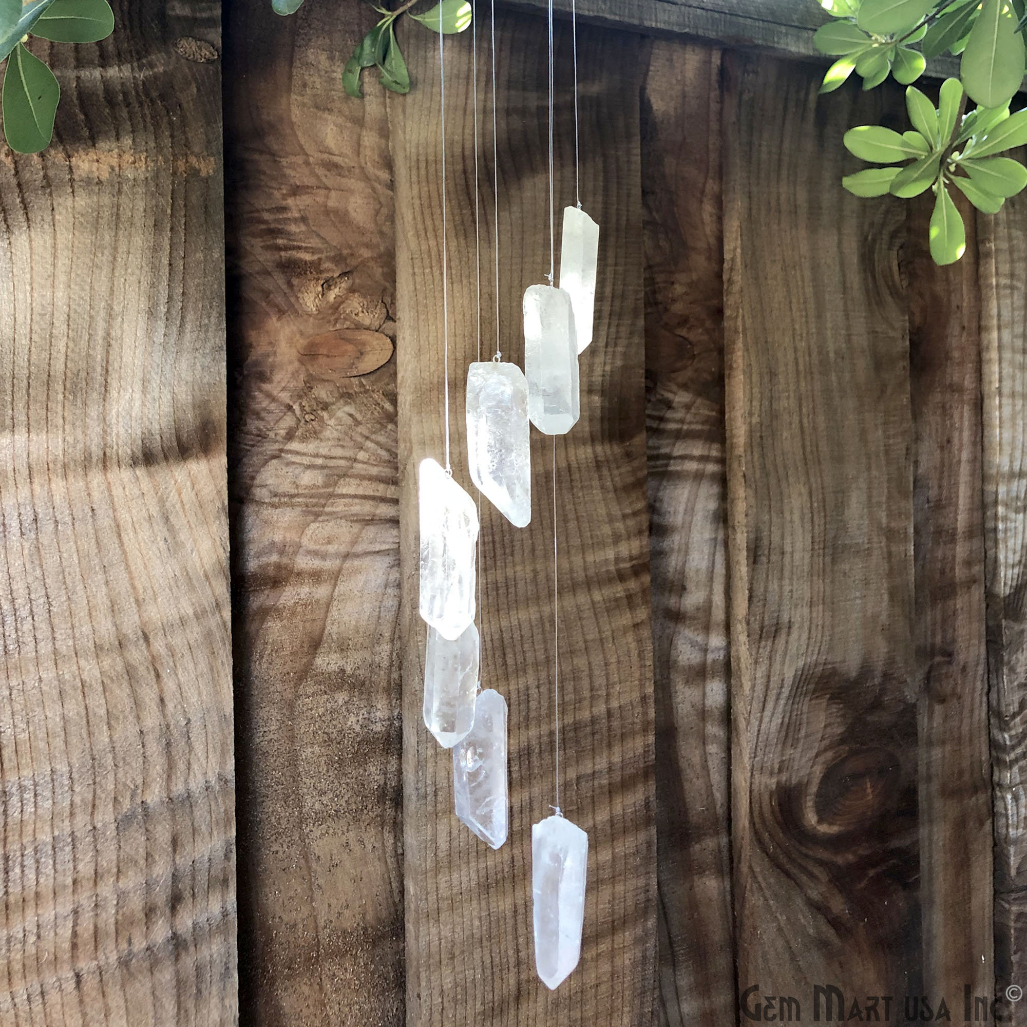 Arlmont & Co. Najelly Quartz Wind Chime, Natural Crystal Quartz ...