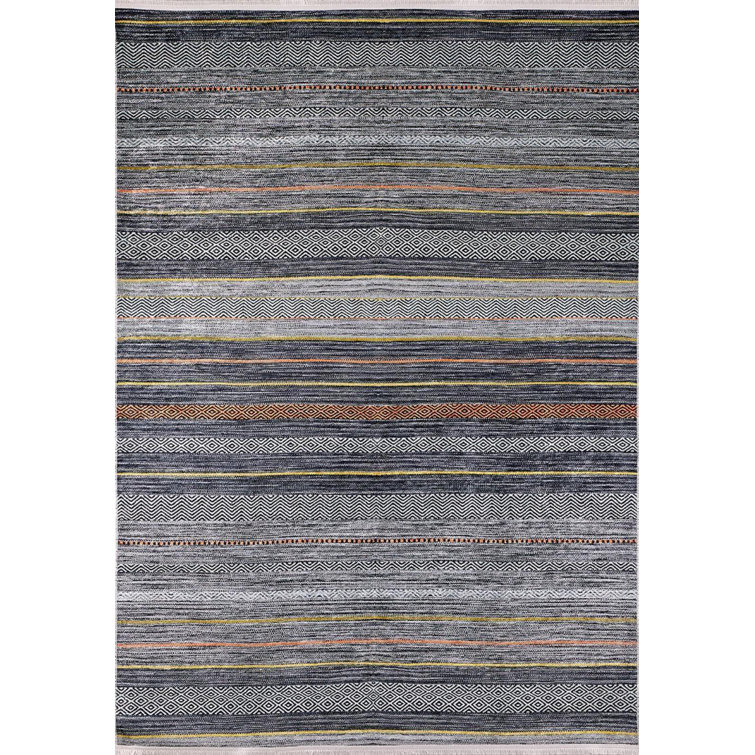 Hargun Runner Usso Striped Machine Woven Area Rug | Wayfair.co.uk