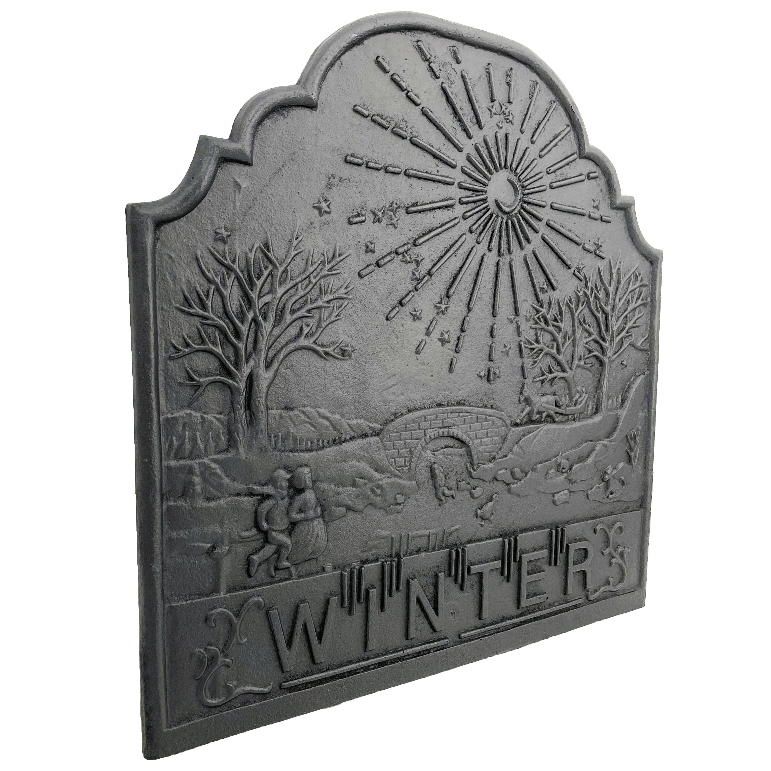 Red Barrel Studio® Waligore Cast Iron Fire Back | Wayfair