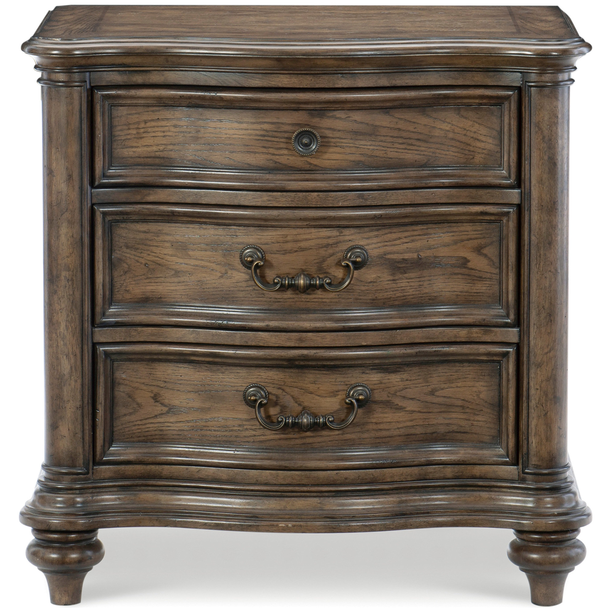 Canora Grey American Traditional Bedside Table In Brown Oak - Quality ...