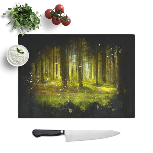 East Urban Home Forest Vol.4 Paint Splash Chopping Board | Wayfair.co.uk