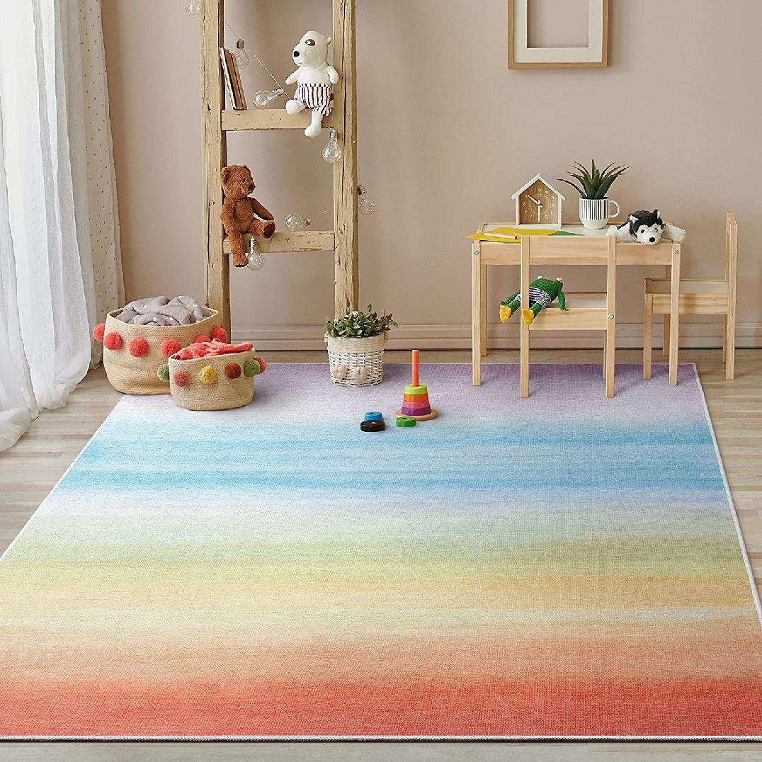 Brayden Studio® Anarely Ombre Machine Made Tufted Rectangle 3'3" x 5 ...