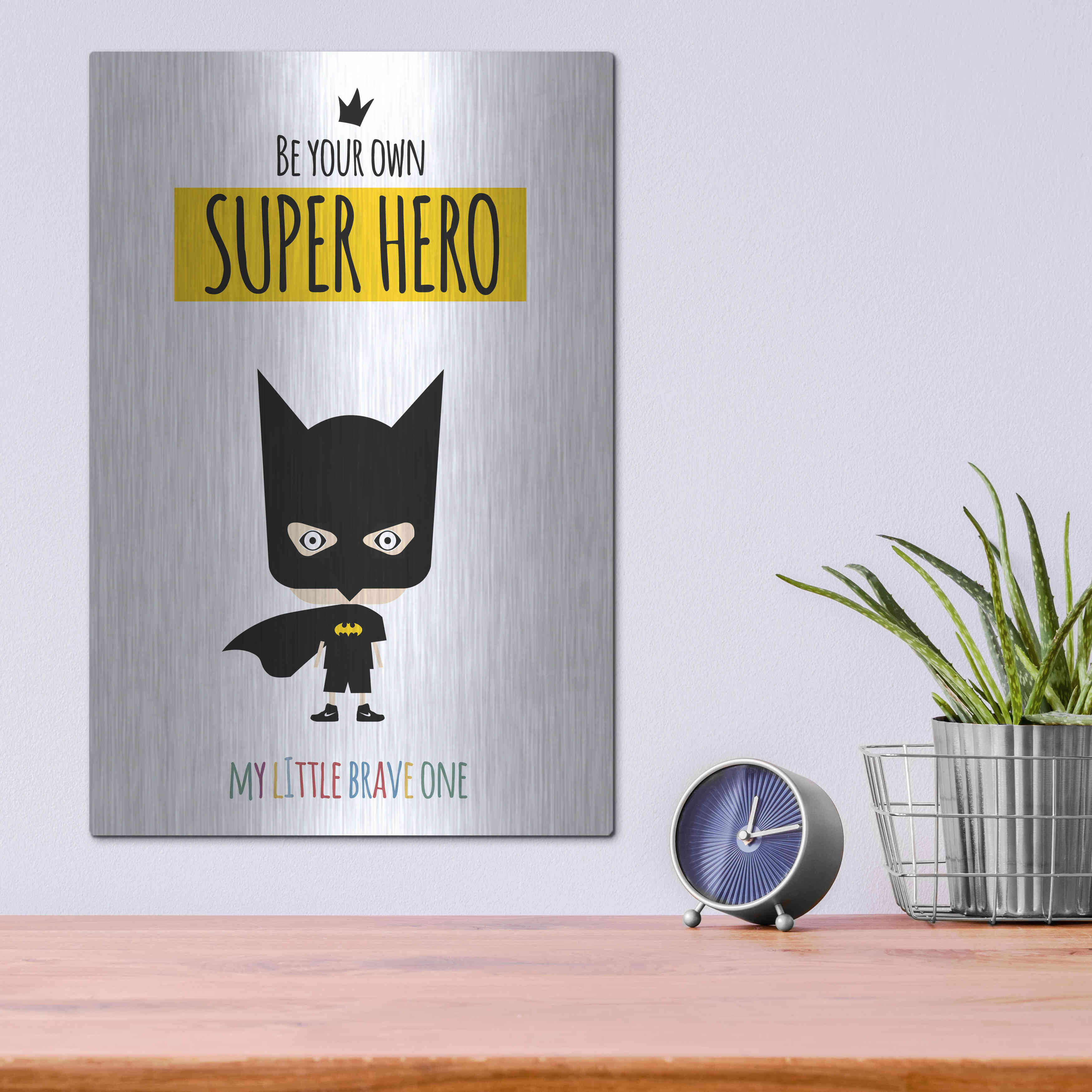 Isabelle & Max™ 'Superhero One' by Ayse, Metal Wall Art, 12"x16" | Wayfair