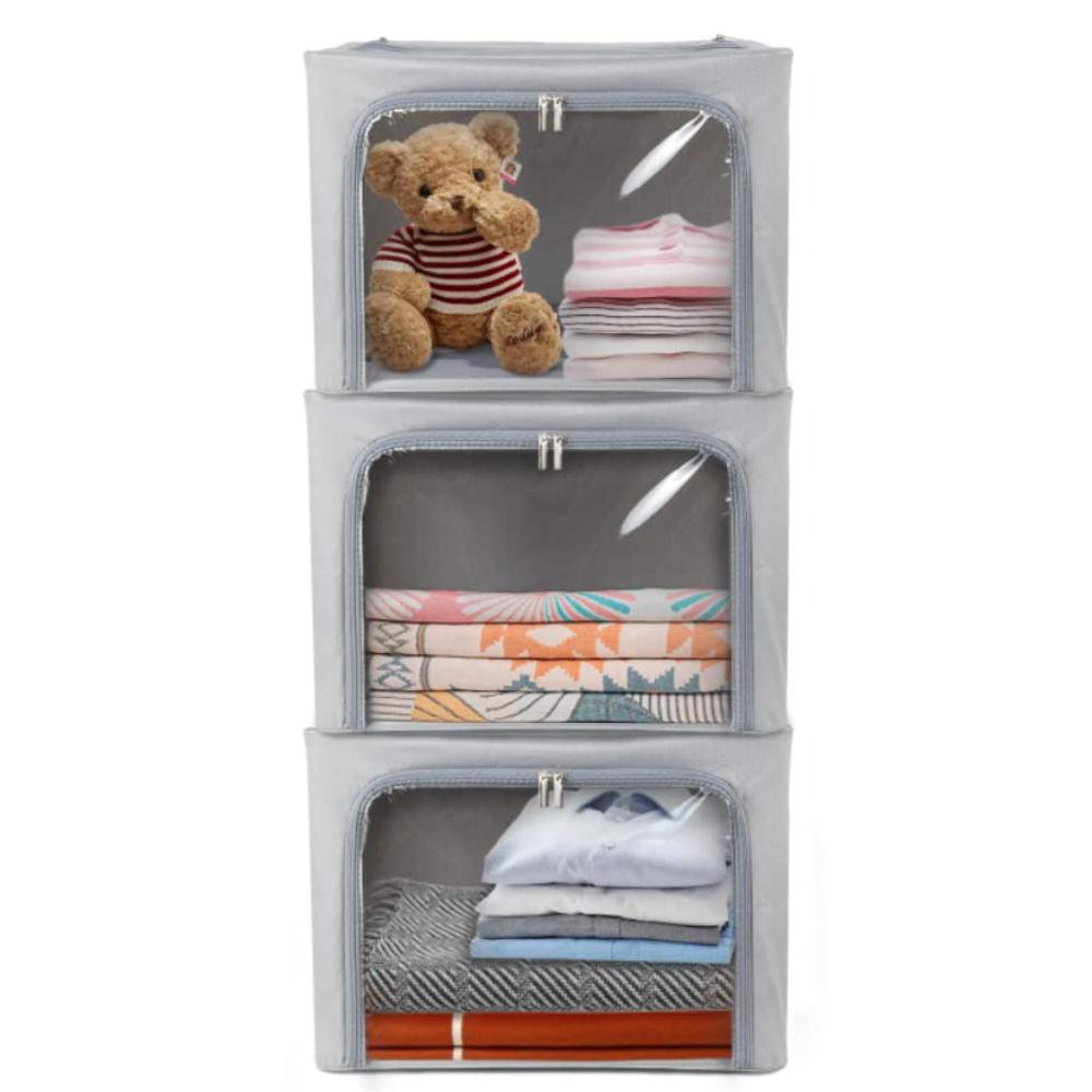 Rebrilliant Stackable Clothes Storage Box For Clothing Gadgets,Steel ...