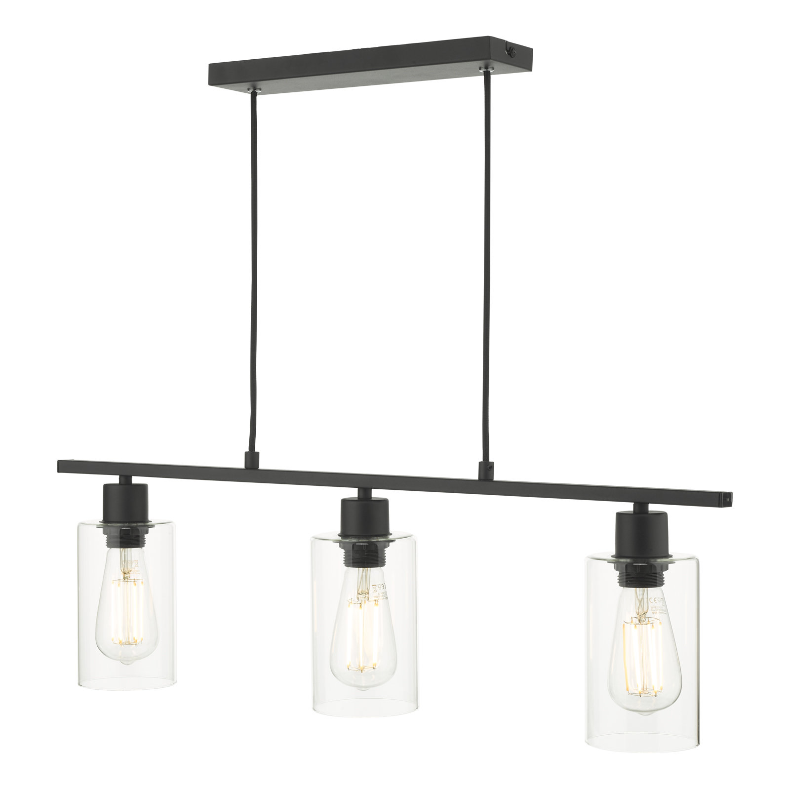 Williston Forge Linhart 3-Light Kitchen Island Rectangle Pendant ...