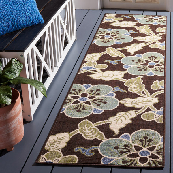 Winston Porter Centeno Performance Floral Rug & Reviews | Wayfair