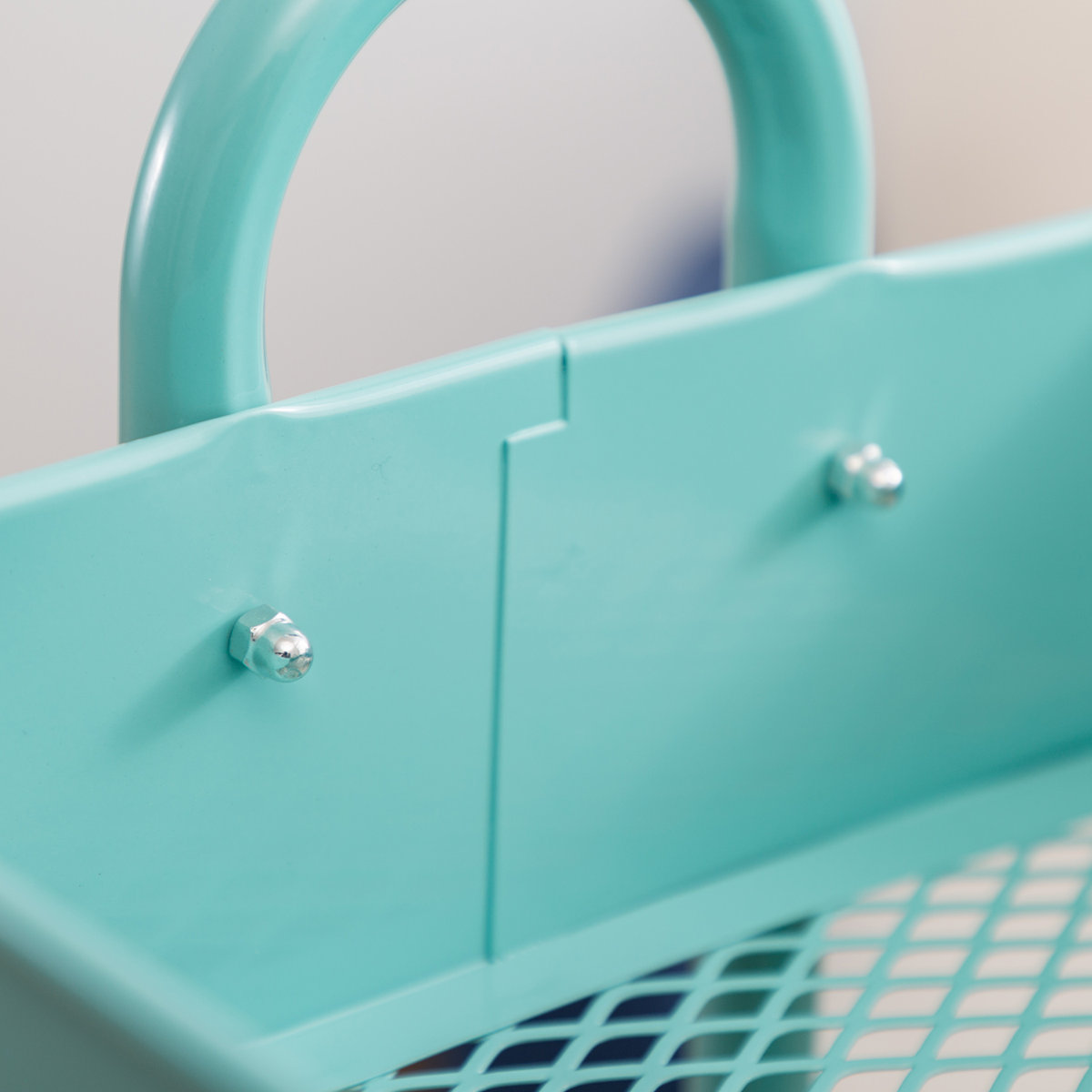 walsport 3 Tier Rolling Cart for home, Metal Mesh Storage Organizer ...