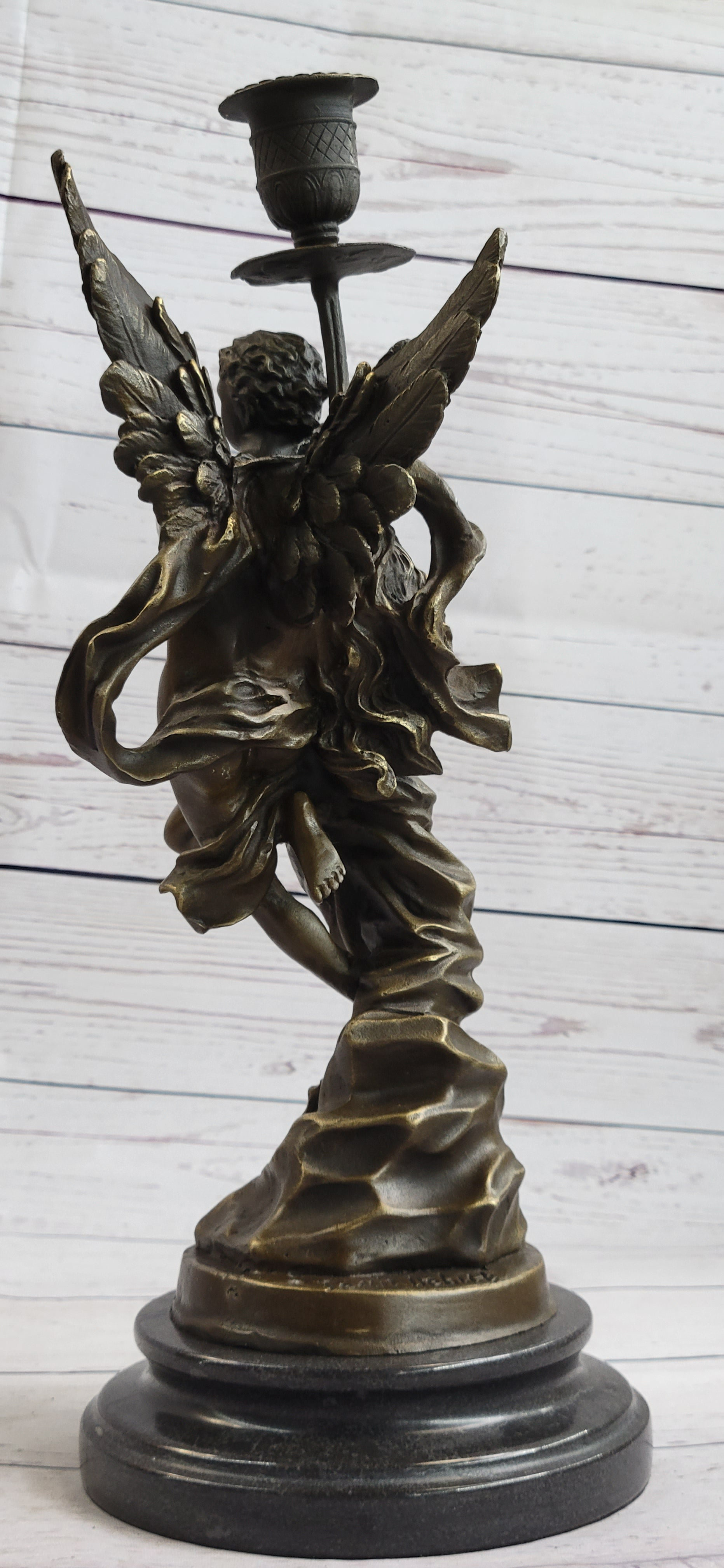 Charlton Home® Bursa Handmade Bronze Sculpture Angel 'Psyche and Eros ...