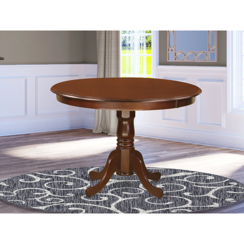 Charlton Home® Shady Round Solid Wood Dining Table & Reviews | Wayfair