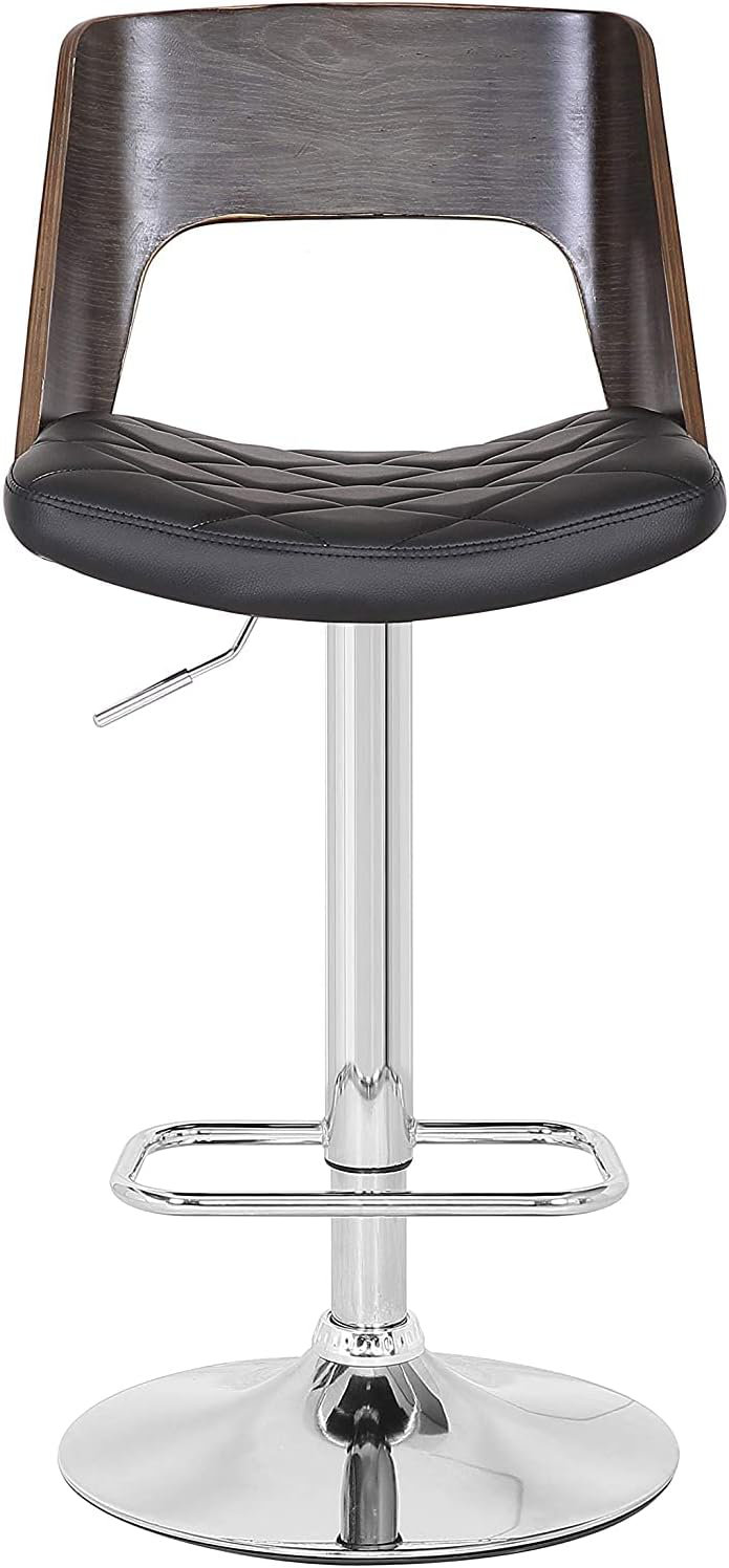 Red Barrel Studio® Contemporary Adjustable Swivel Bar Stool with Wood ...