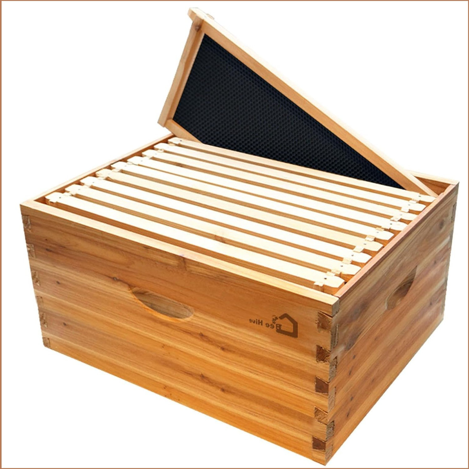 Ophelia & Co. Bee Hive Coated With Beeswax 10 Frame Complete Beehive ...