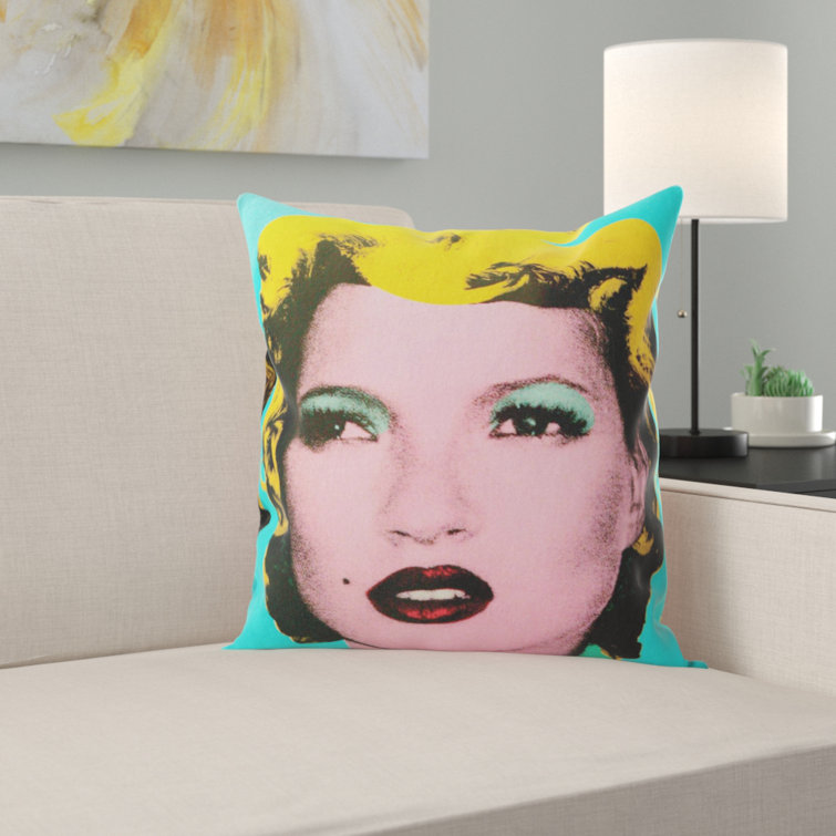 We Love Cushions Super Model Banksy Inspired Graffiti Cushion | Wayfair ...