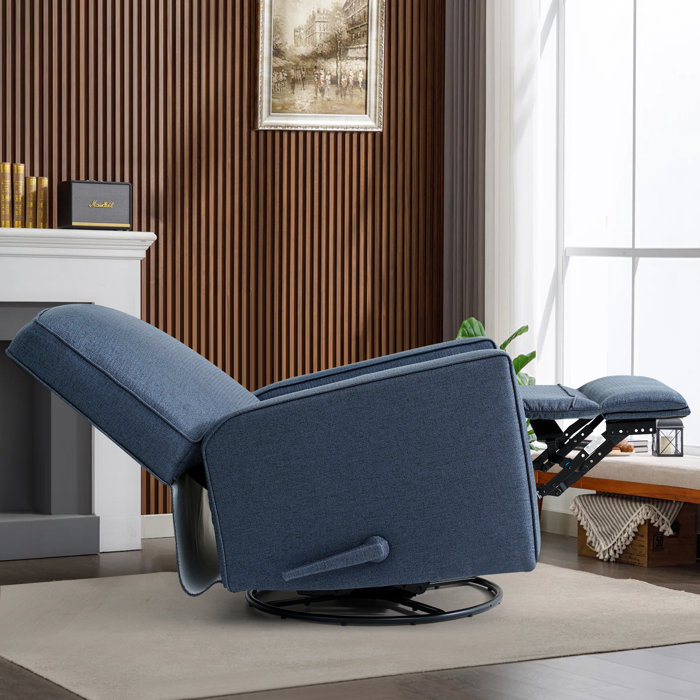 Latitude Run® Farnon Upholstered Rocking and Swivel Recliner & Reviews ...