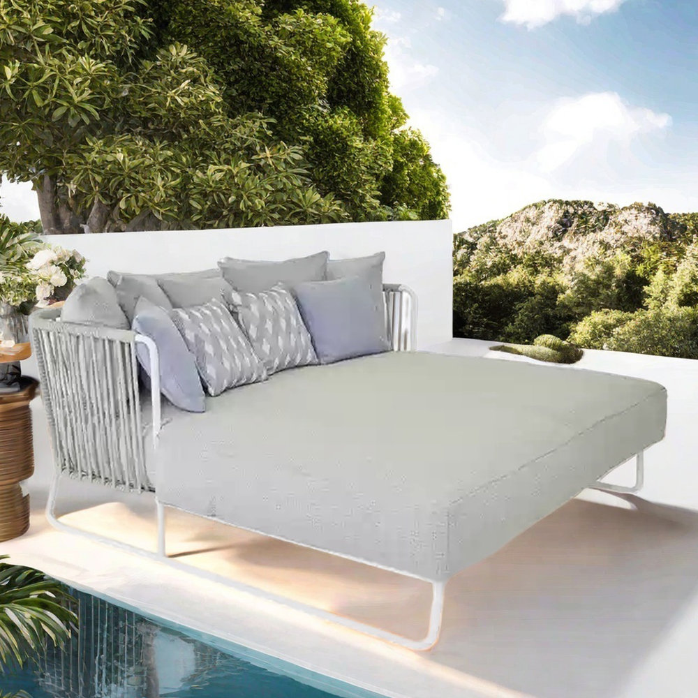 A Zoetic Home Leisure braided rope patio daybed | Wayfair