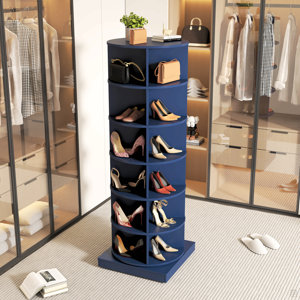 Latitude Run® 360 Rotating Shoe Cabinet 6 Layers | Wayfair