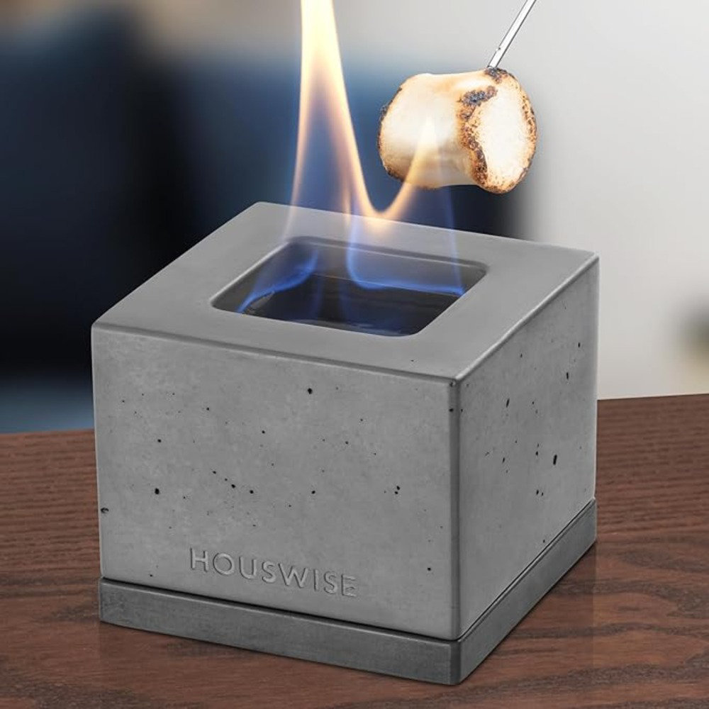 Invenitiah Smores Maker Tabletop Indoor Kit, Smores Fire Pit Table Top ...