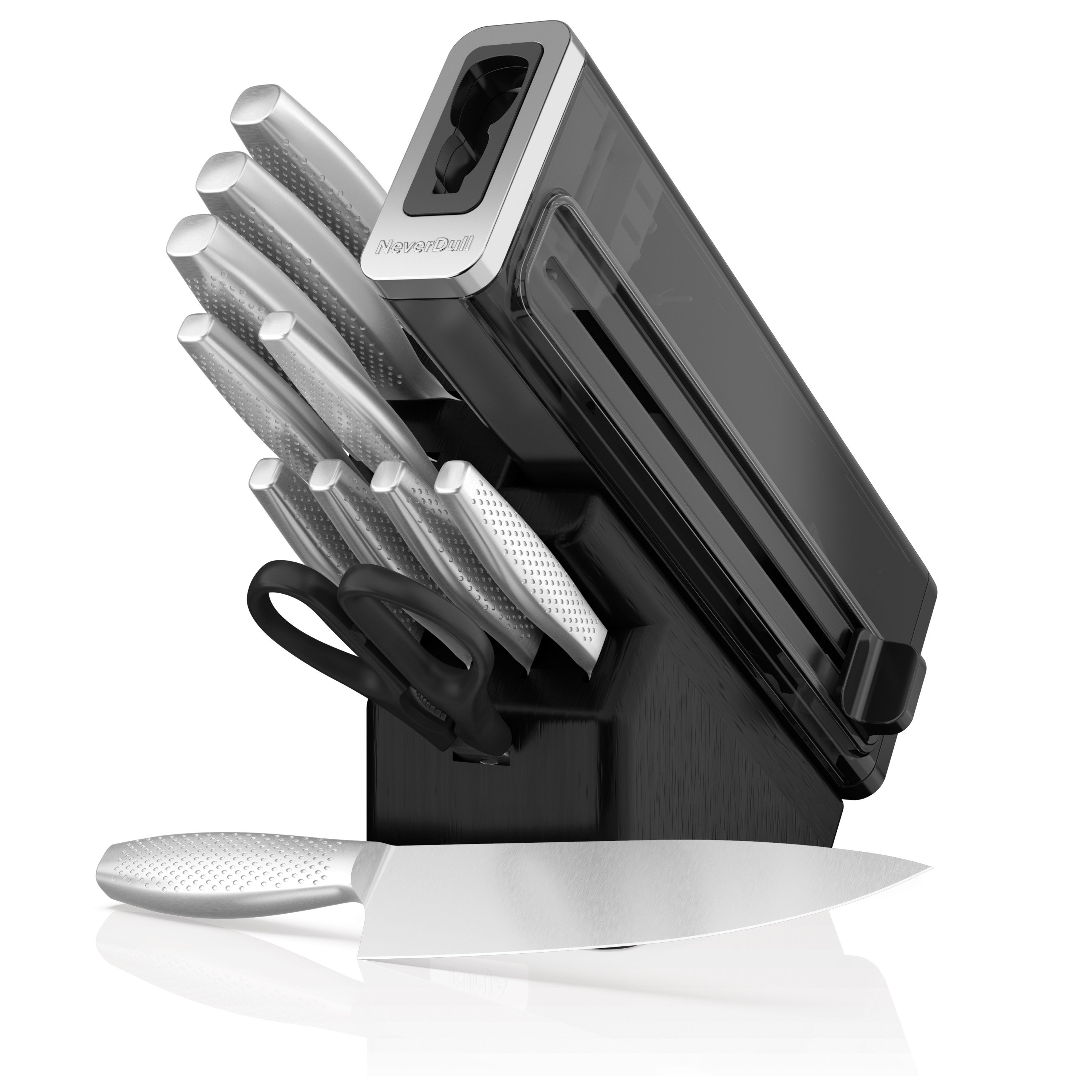 Ninja NeverDull Essential 12-Piece Stainless Knife System with Built-in ...