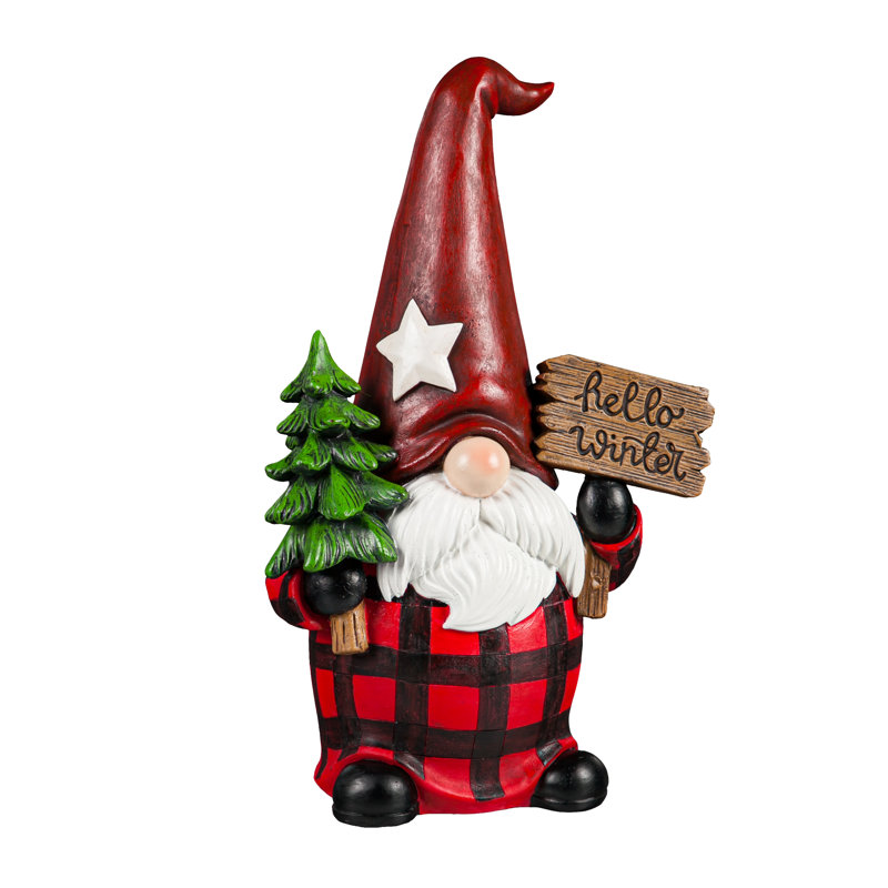 The Holiday Aisle® Emmilee Male and Female Winter Holiday Gnome ...
