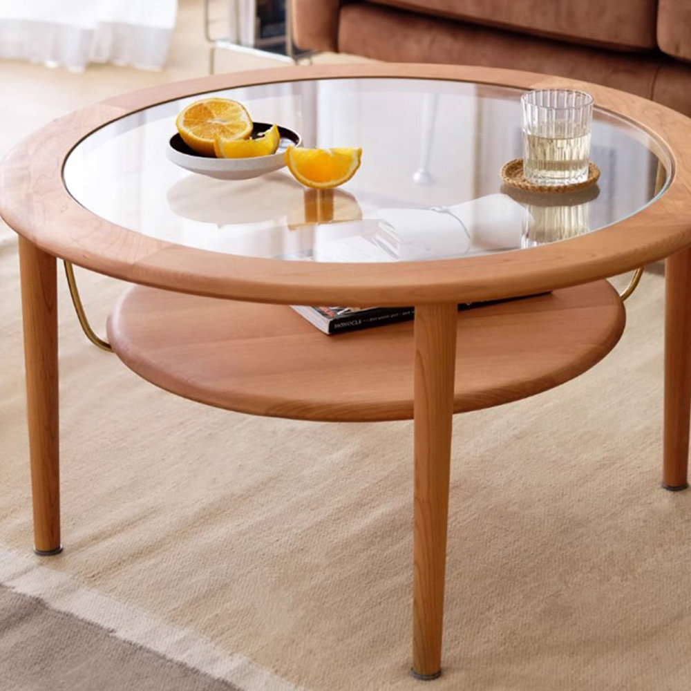 Aurora Craft Solid Wood Coffee Table With Retro Design Coffee Table ...
