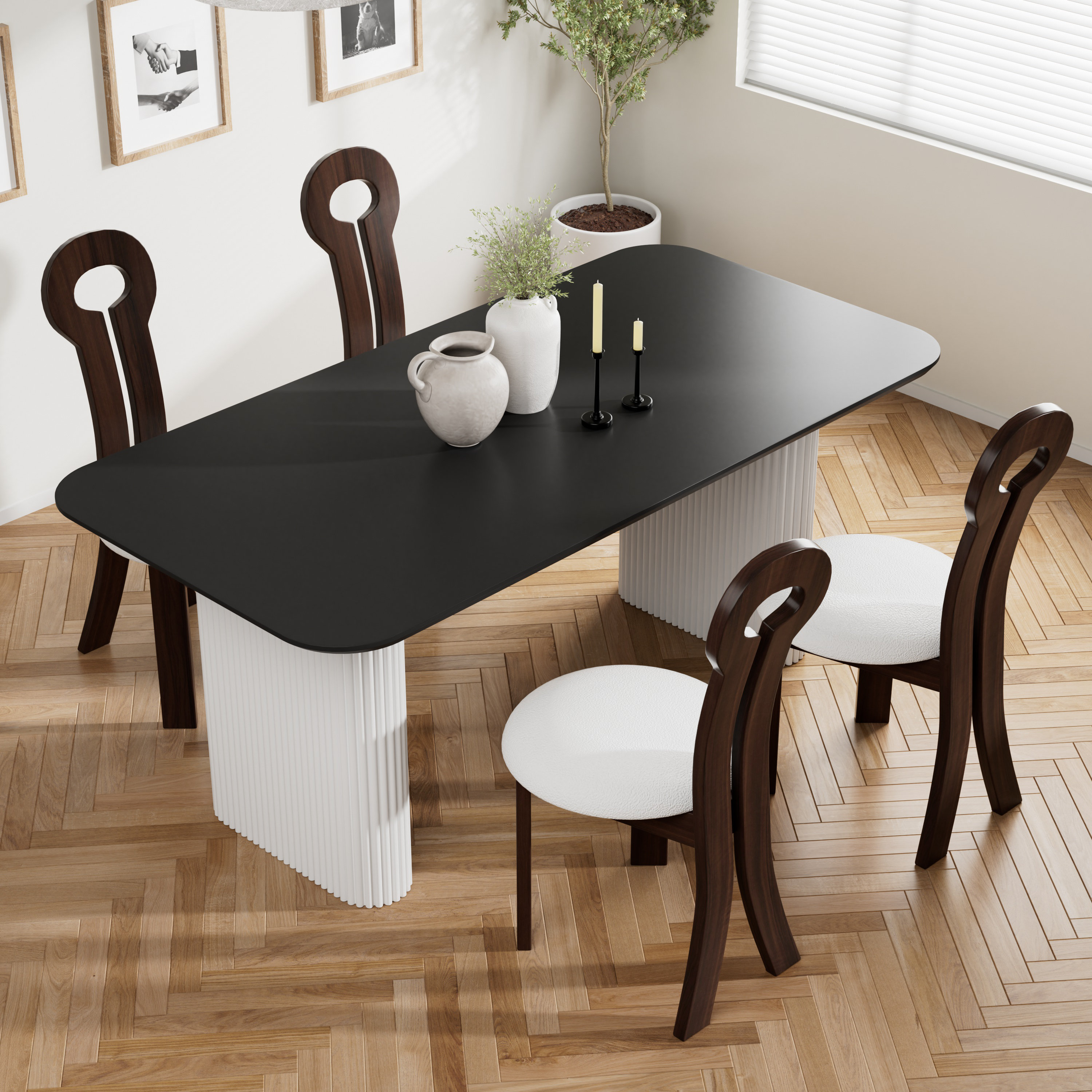 Ivy Bronx Dining Table Set-Rectangular Kitchen Table With Chairs | Wayfair