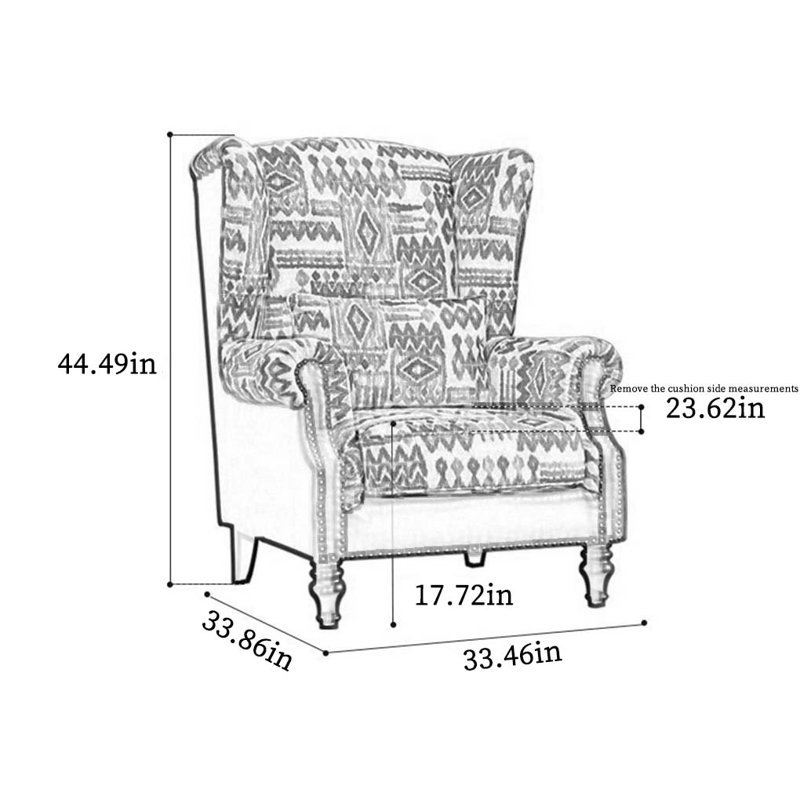 Axis Living Vintage Colorblock Single Chair | Wayfair