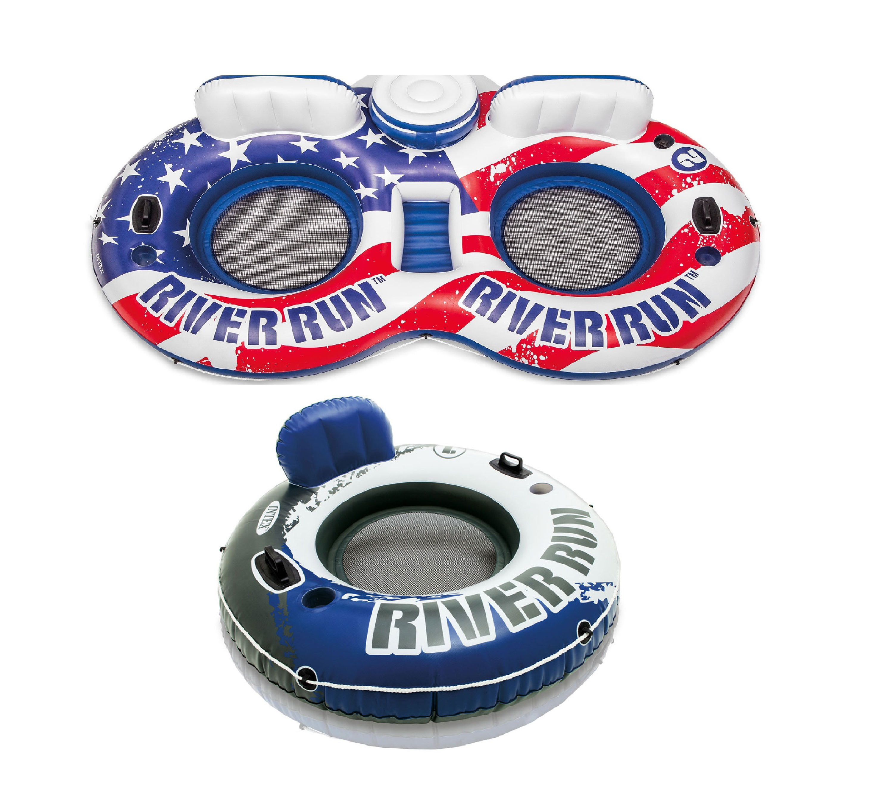 Intex River Run II American Flag Inflatable Tube Float | Wayfair