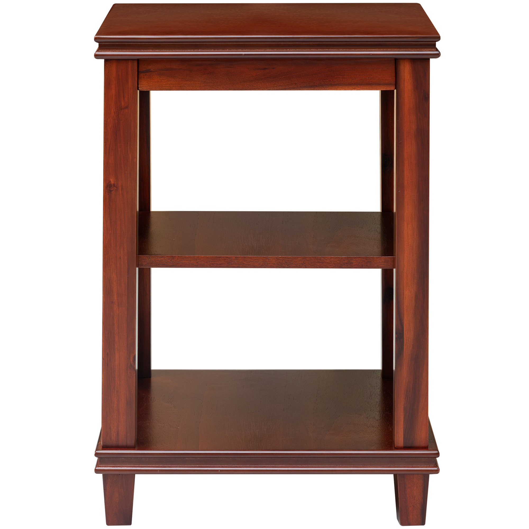 Winston Porter Solid Wood Square End Table With X-design, Side Table ...
