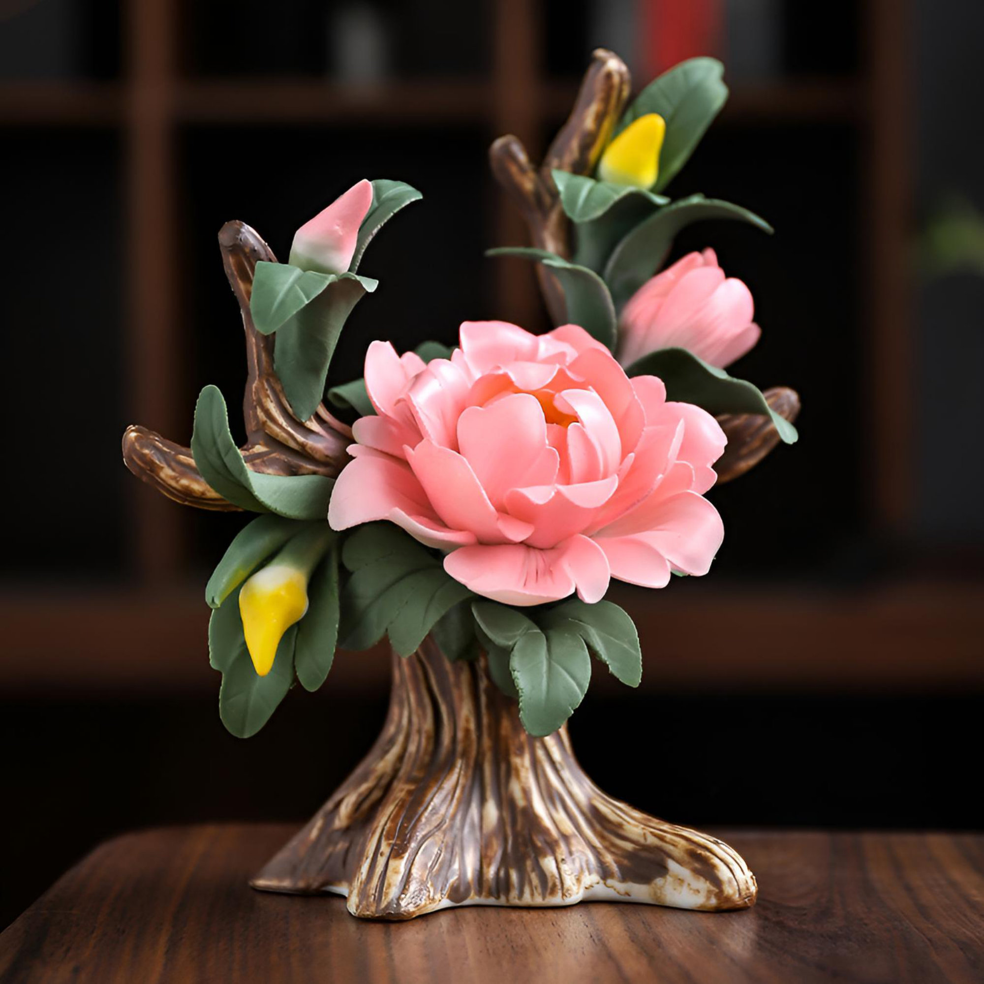 Infinity Handcrafted Ceramic Floral Tabletop Decor | Wayfair