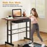 17 Stories Standing Desk Height Adjustable 80×50Cm, Mobile Small ...