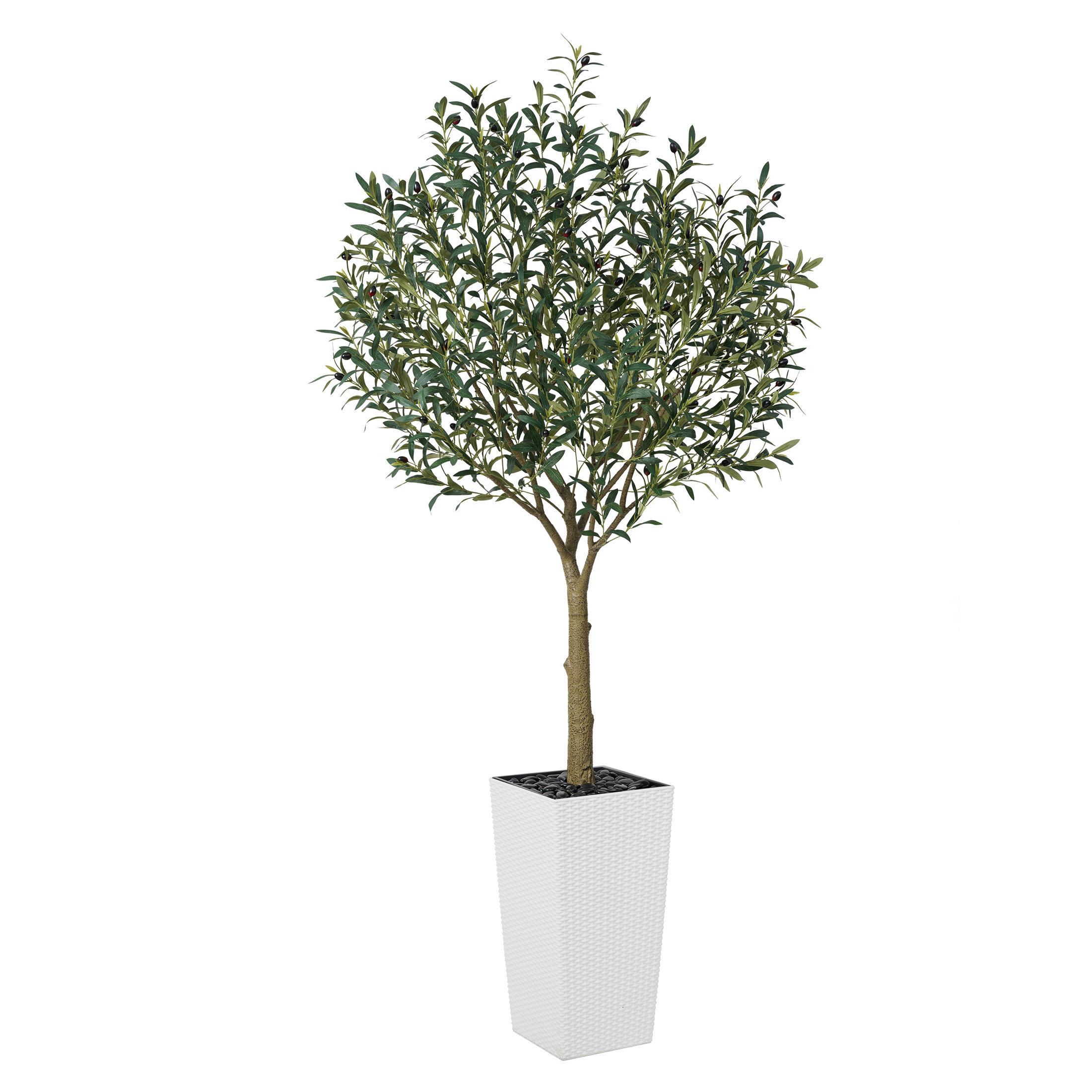 AllModern Altera UV Resistant Artificial Olive Tree for Indoor ...