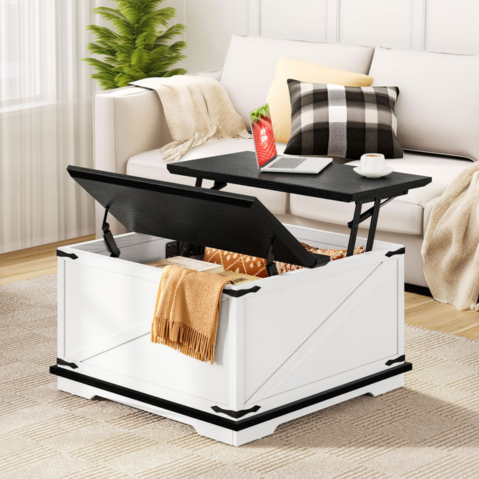 Laurel Foundry Modern Farmhouse Vihaan Farmhouse Lift Top Coffee Table ...