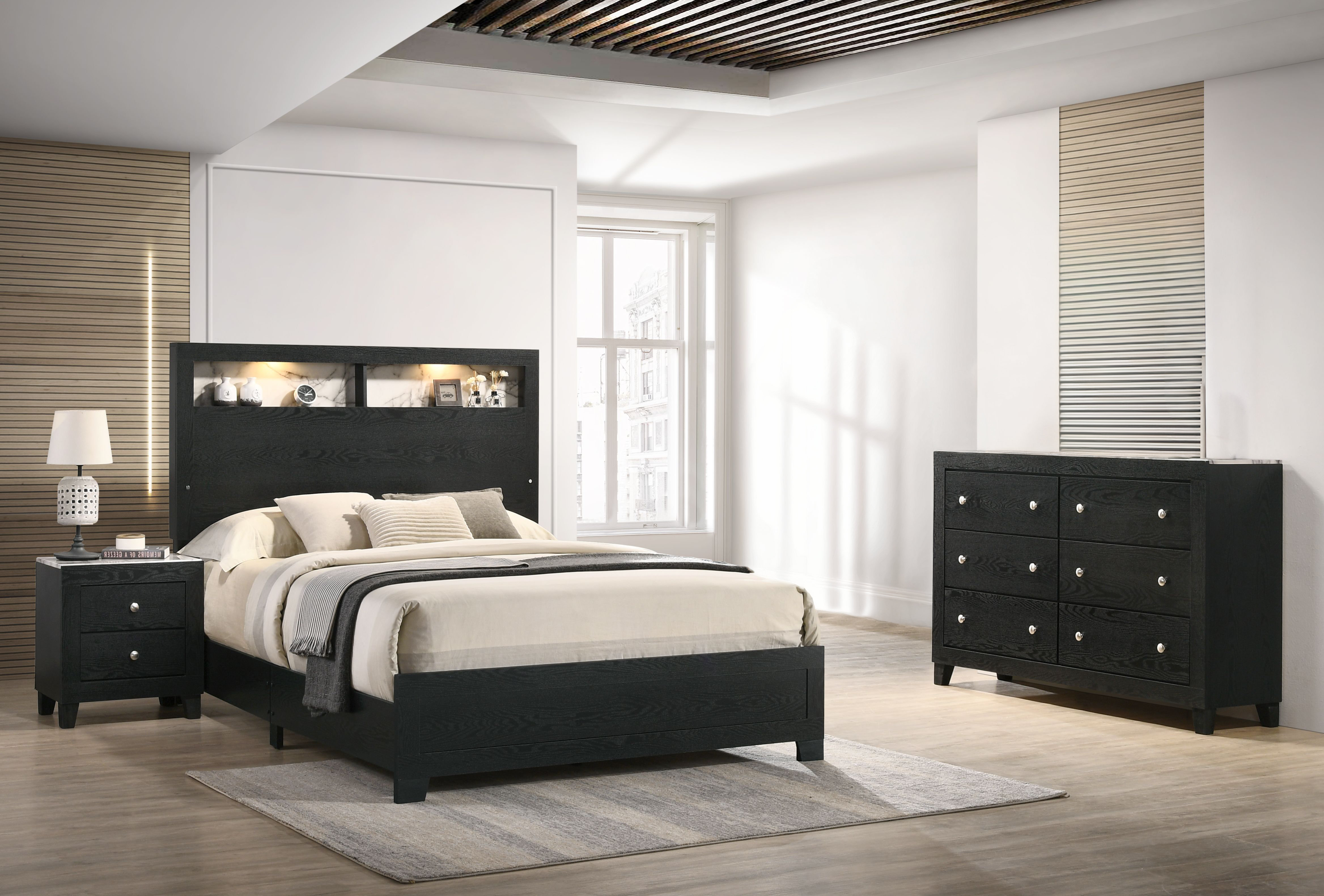 Winston Porter Kellerson 3-2_Kamryn LED Panel Bedroom Set | Wayfair