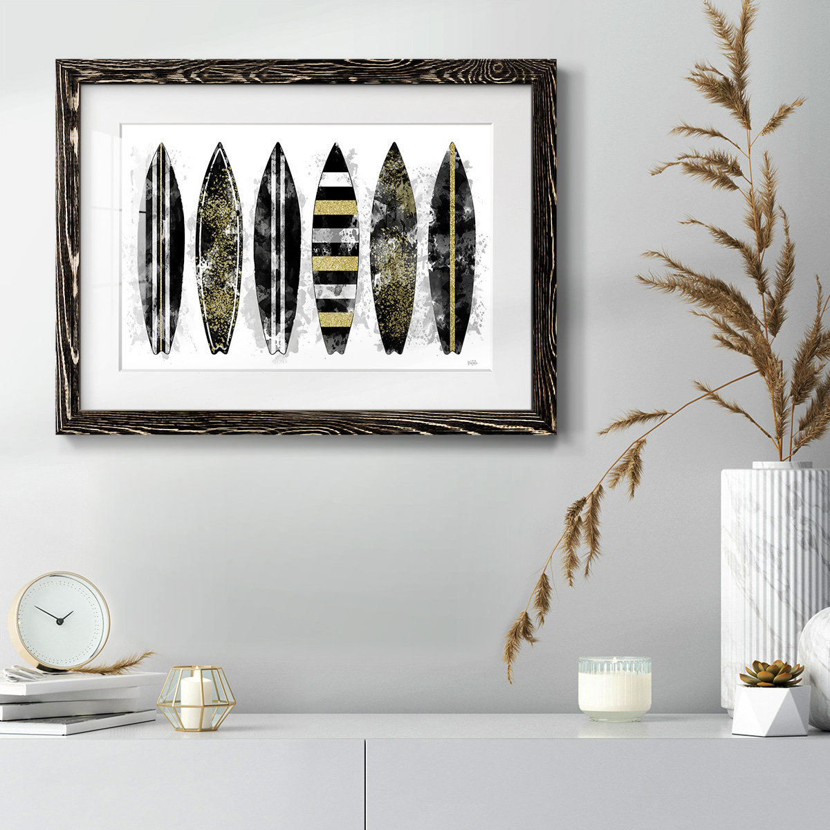 Breakwater Bay Golden Surf - Single Picture Frame Print | Wayfair