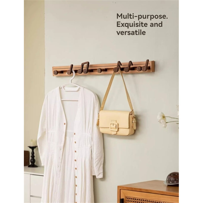 Thrones Designs Artistic Musical Note Wall-Mounted Coat Rack | Wayfair