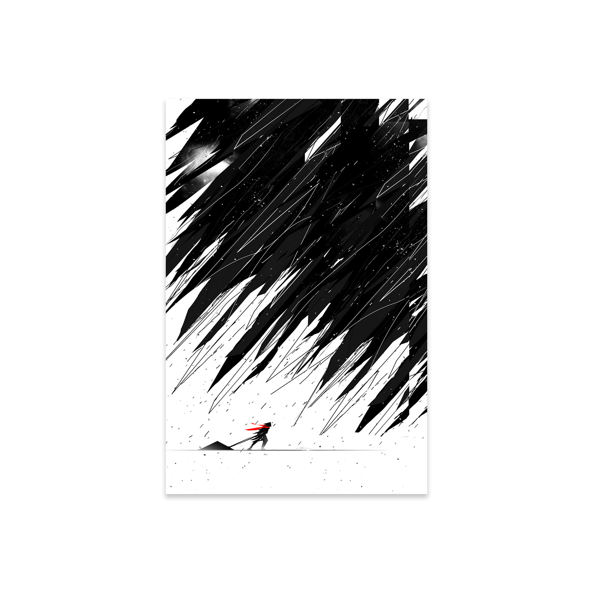 Latitude Run® Geometric Storm by Nicebleed - No Frame Painting | Wayfair