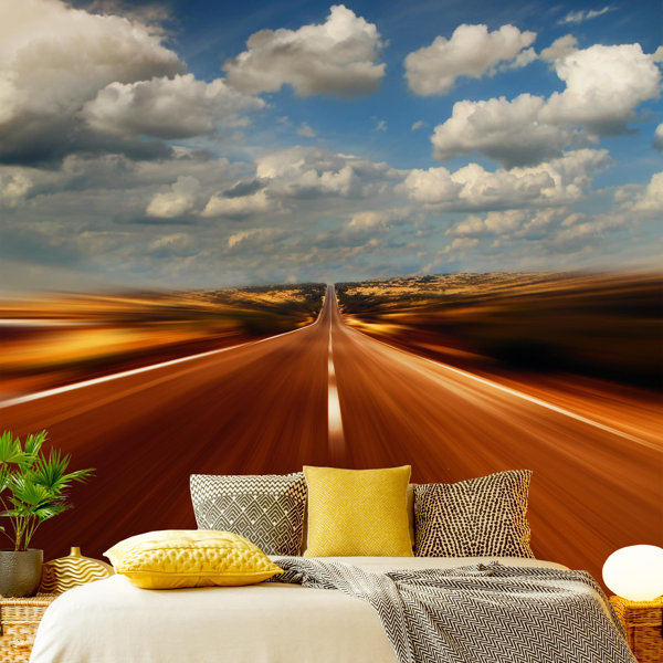 East Urban Home Outback Race 3.36m x 3.36m Textured Matte Peel & Stick ...