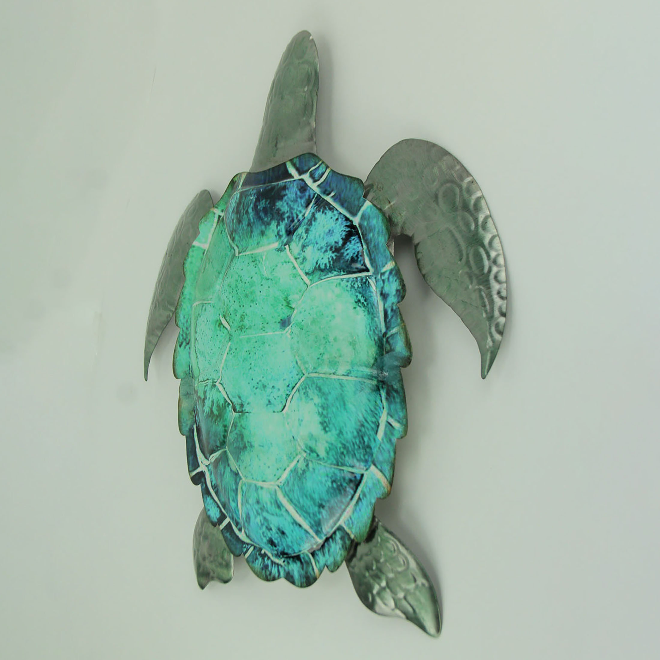 Bayou Breeze Coastal Art Sea Turtle Sculpture Wall Decor & Reviews ...