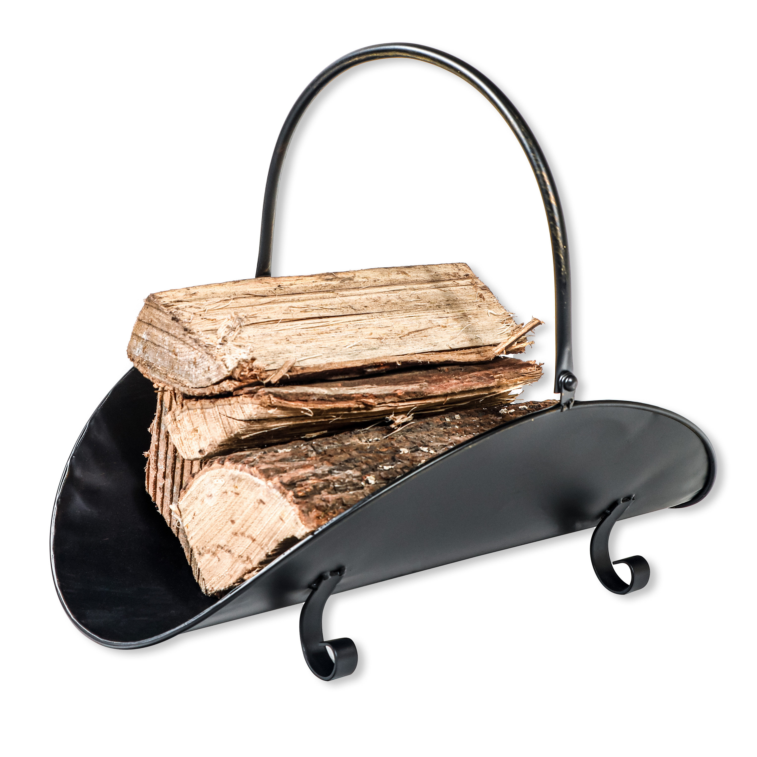 August Grove® Dahlia Metal Firewood Holder Log Carrier & Reviews | Wayfair