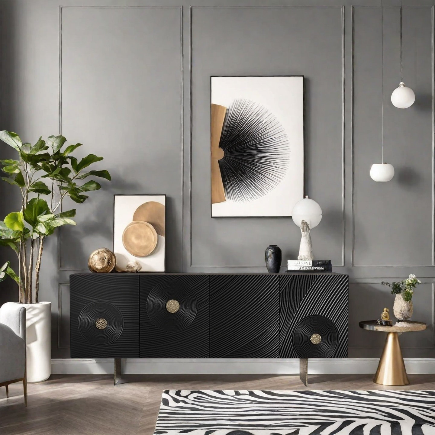 Hokku Designs American Style Light Luxury Modern Sideboard | Wayfair