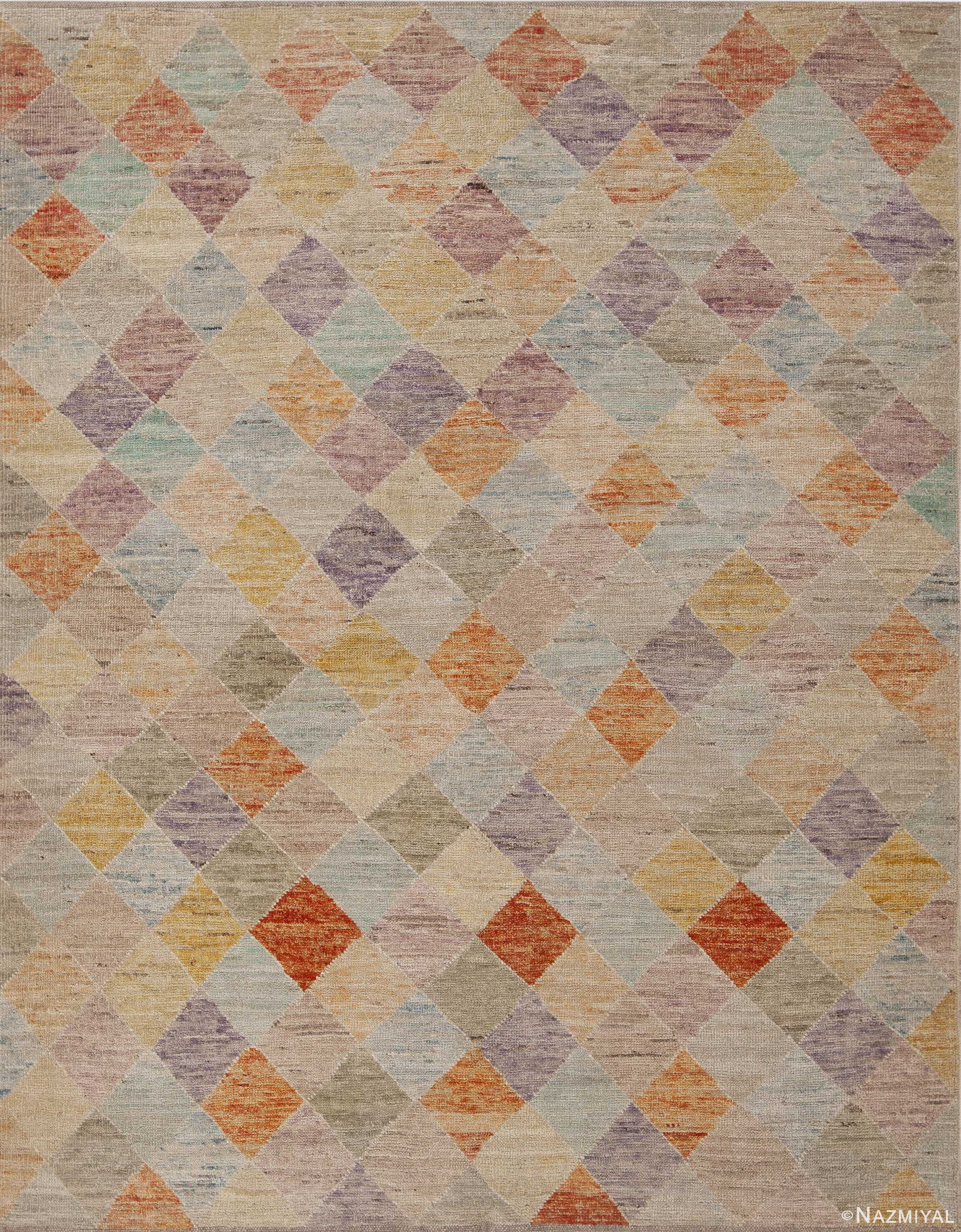 Nazmiyal Collection Rustic Colorful Geometric Diamond Design ...
