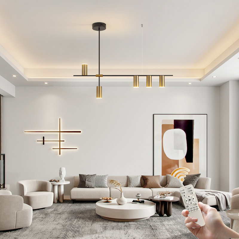 Orren Ellis Pendant Light Fixtures, Dimmable Modern Led Chandelier ...
