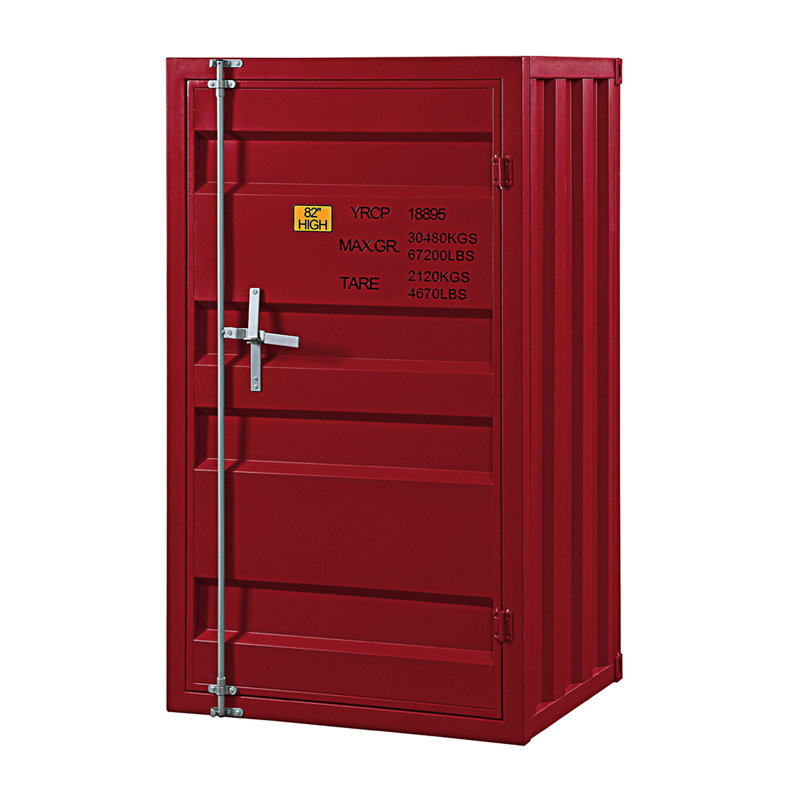 17 Stories Cargo Red Finish Chest | Wayfair