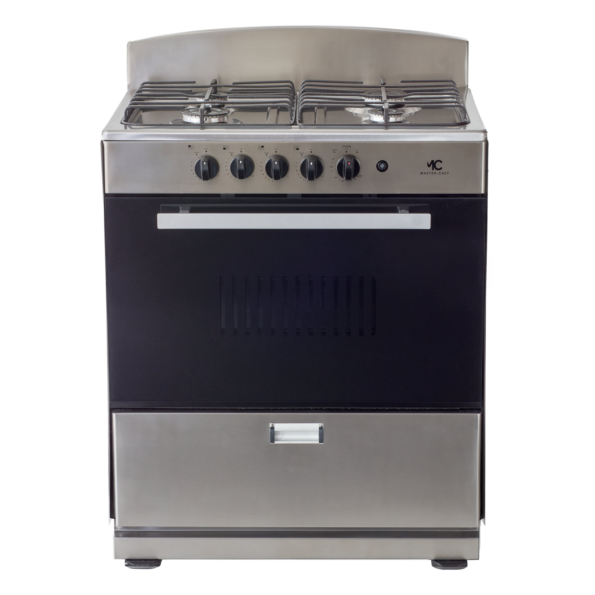 Master-Chef 30" Freestanding Range With 4.0 Cft Oven Capacity - 4 ...