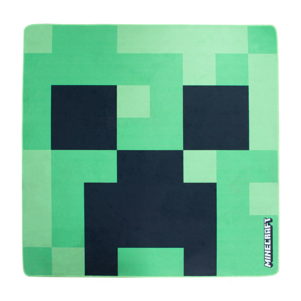 Minecraft Square MINECRAFT Geometric 120cm X 120cm Area Rug | Wayfair.co.uk