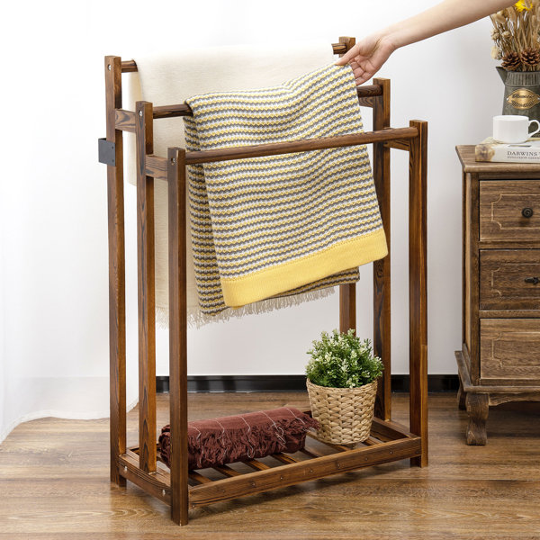 Loon Peak® Solid Wood Quilt Rack & Reviews | Wayfair