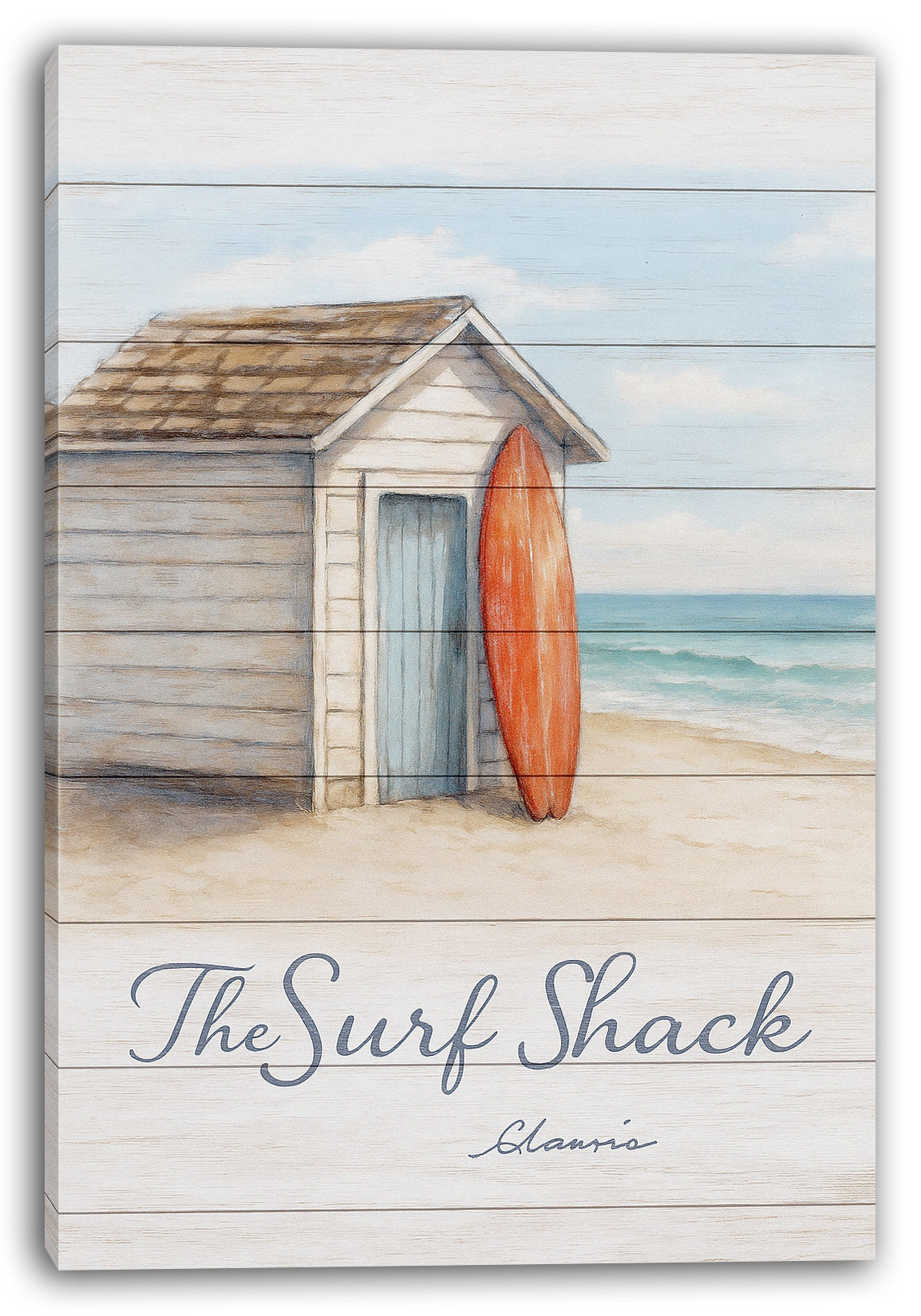 Dovecove The Surf Shack - Coastal Canvas Wall Art | Wayfair