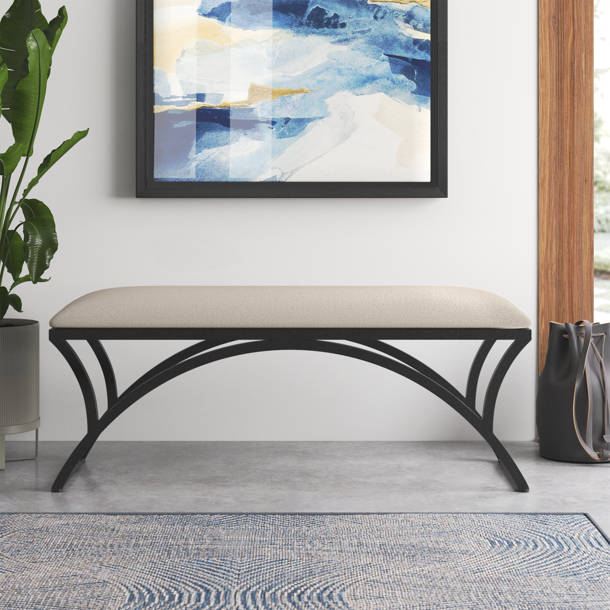 Birch Lane™ Regan Polyester Upholstered Bench & Reviews | Wayfair